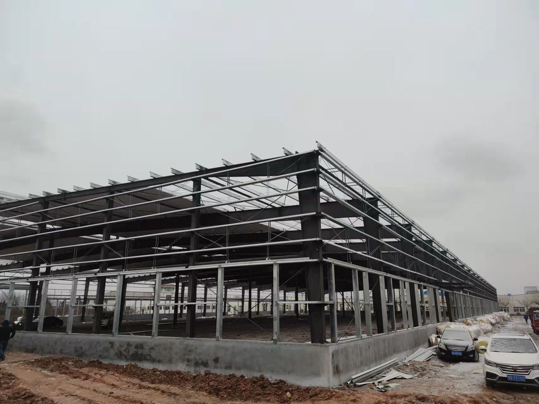 Colorful Cladding Steel Frame Workshop By TEKLA Modeling Designed Steel ...