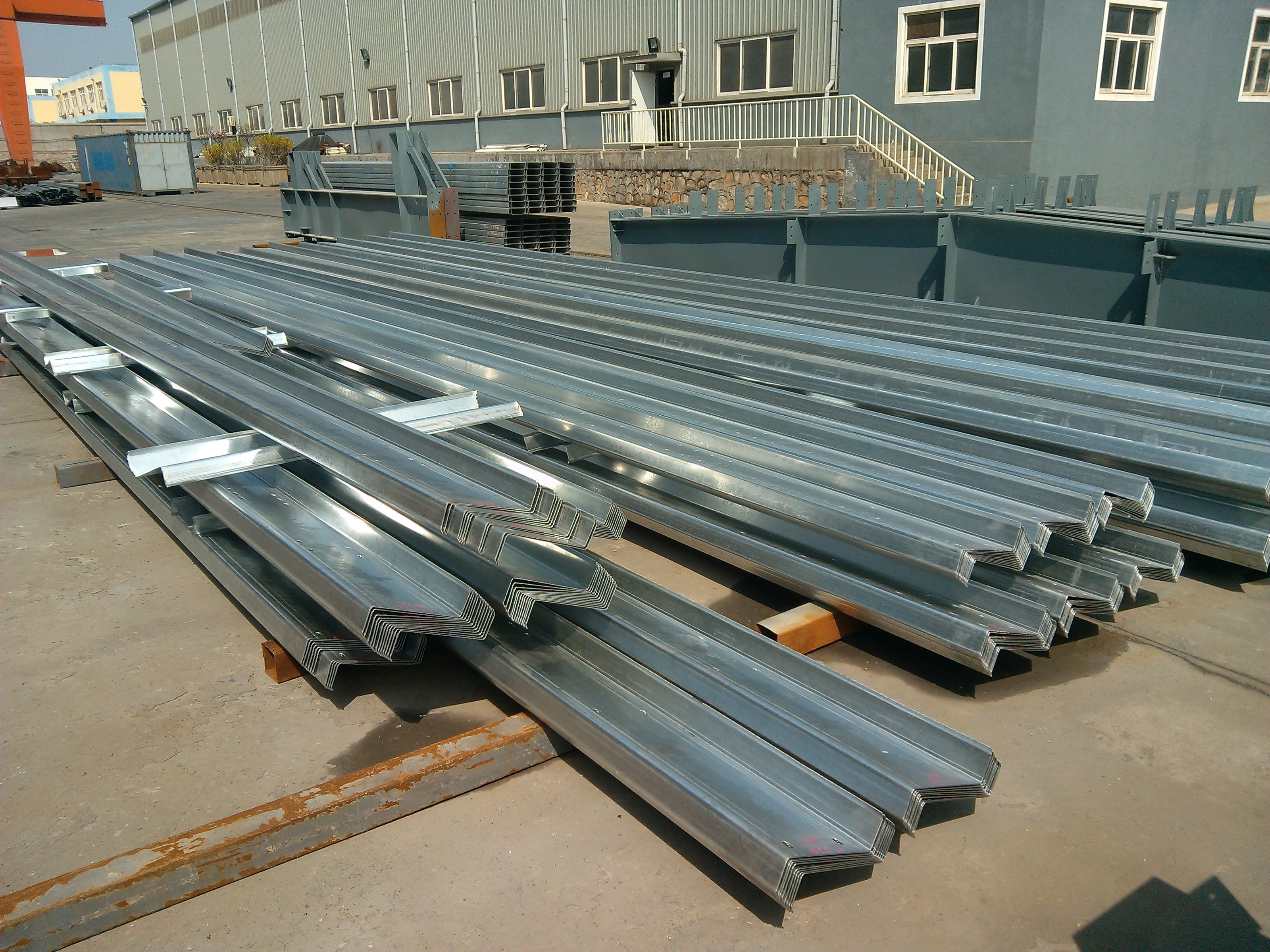 Cold Formed Galvanised Steel Purlins Light Steel Z Purlin Construction ...