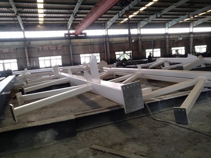 Prefabricated Structural Lattice Columns Steel Fabrication Services ISO ...