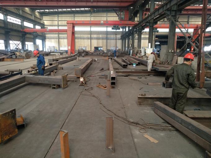 Prefabricated Large Span Steel Truss Fabrication Q355B Structural Steel