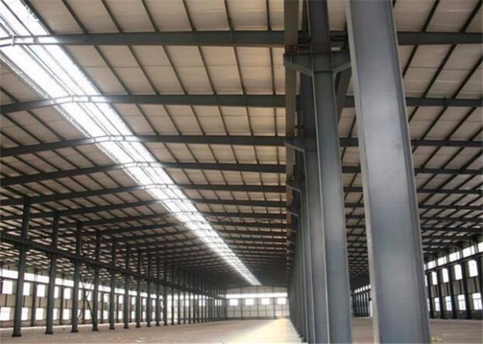 Portal Structure Prefabricated Metal Buildings , Galvanized Prefab ...