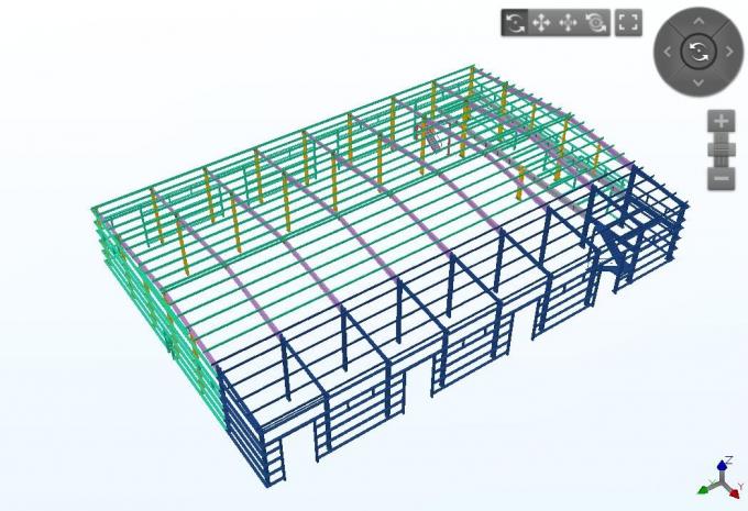 Cladding Steel Structure Construction Pre Engineered Riged Portal Frame ...